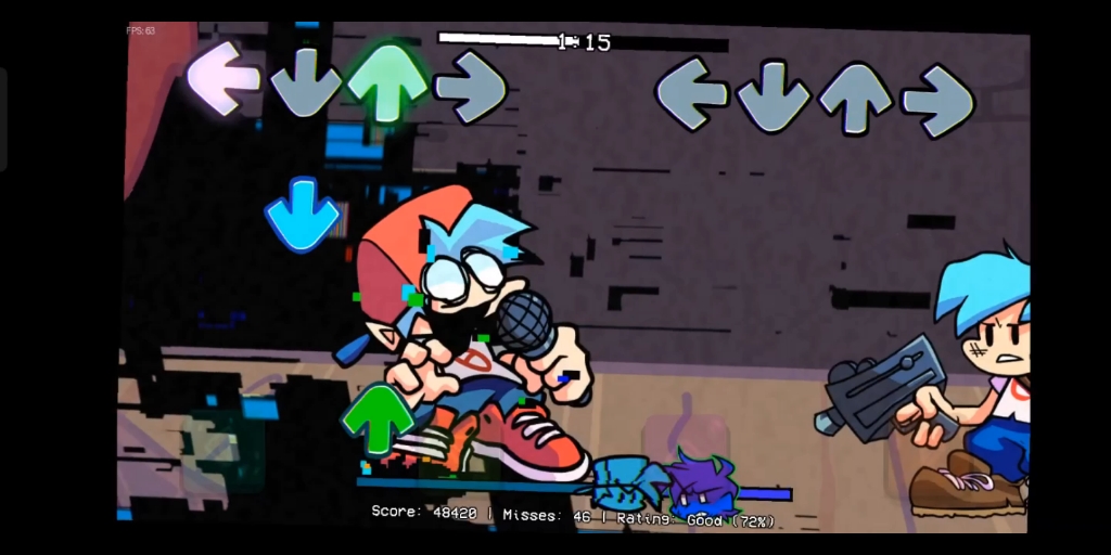 【FNF】手机版优质模组!错误化(bf)