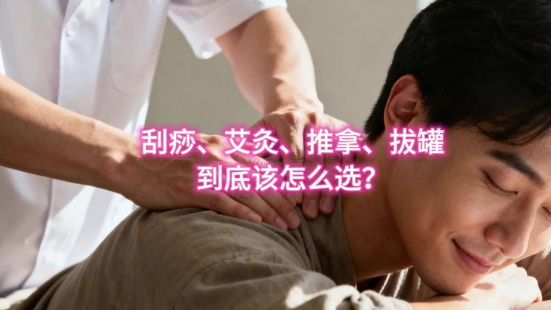 刮痧、艾灸、推拿、拔罐到底该怎么选?