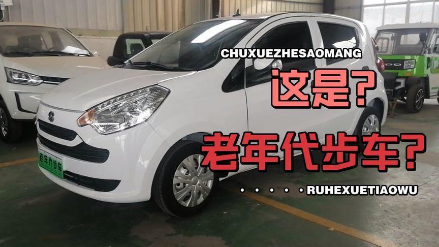 电动四轮车,油电两用,现在的老年代步车这么漂亮吗?