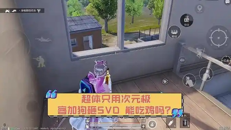 超体只用次元极客加狗砸SVD,能吃鸡吗