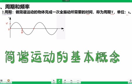 机械振动 简谐运动的基本概念 周期振幅 相位与相位差选择性必修第一...