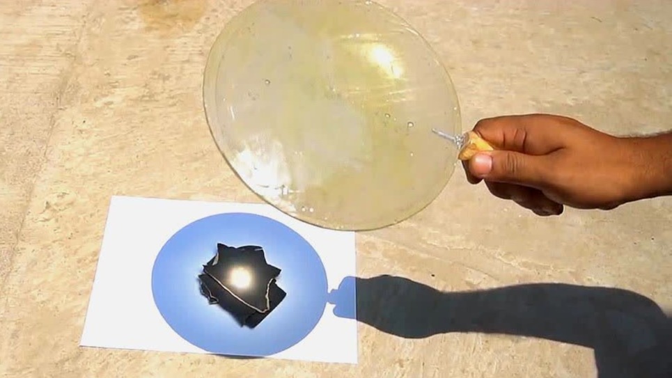 如此巨型的放大镜没玩过吧?聚光速度也是够快的!