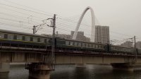 K1534次列车通过天津子牙河(2018.3.4)