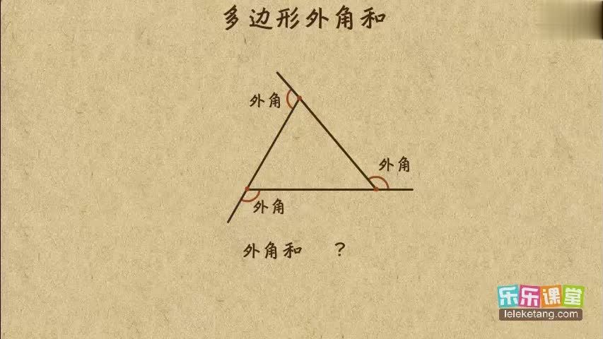 学霸笔记:多边形外角和