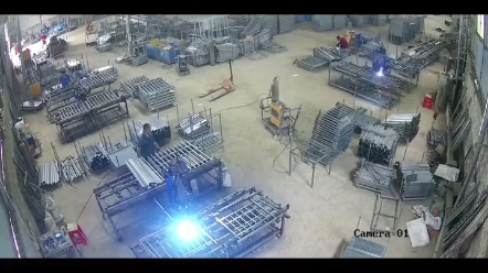 大型场焊接护栏,机器人自动化