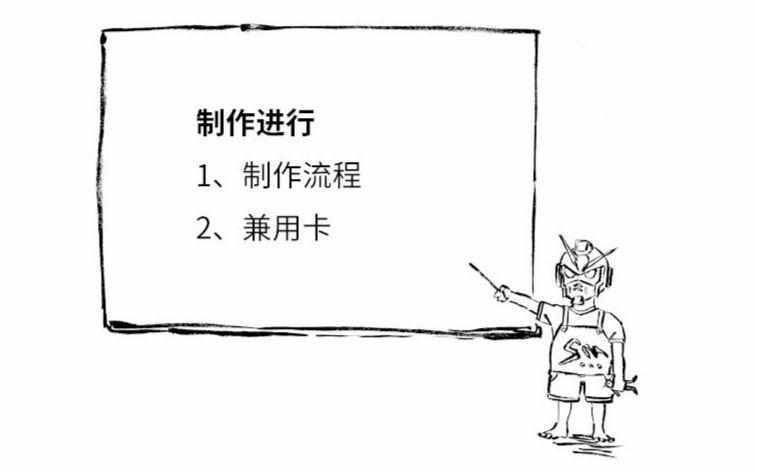【动画小课堂】制作进行-流程与兼用卡