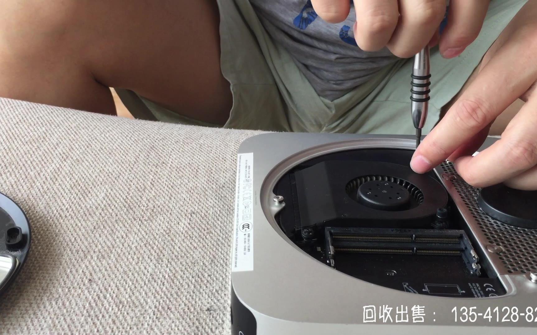 苹果迷你主机Mac mini拆机换内存硬盘视频教程