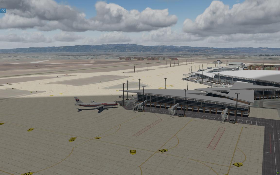 XP11 A300落地太原_模拟飞行