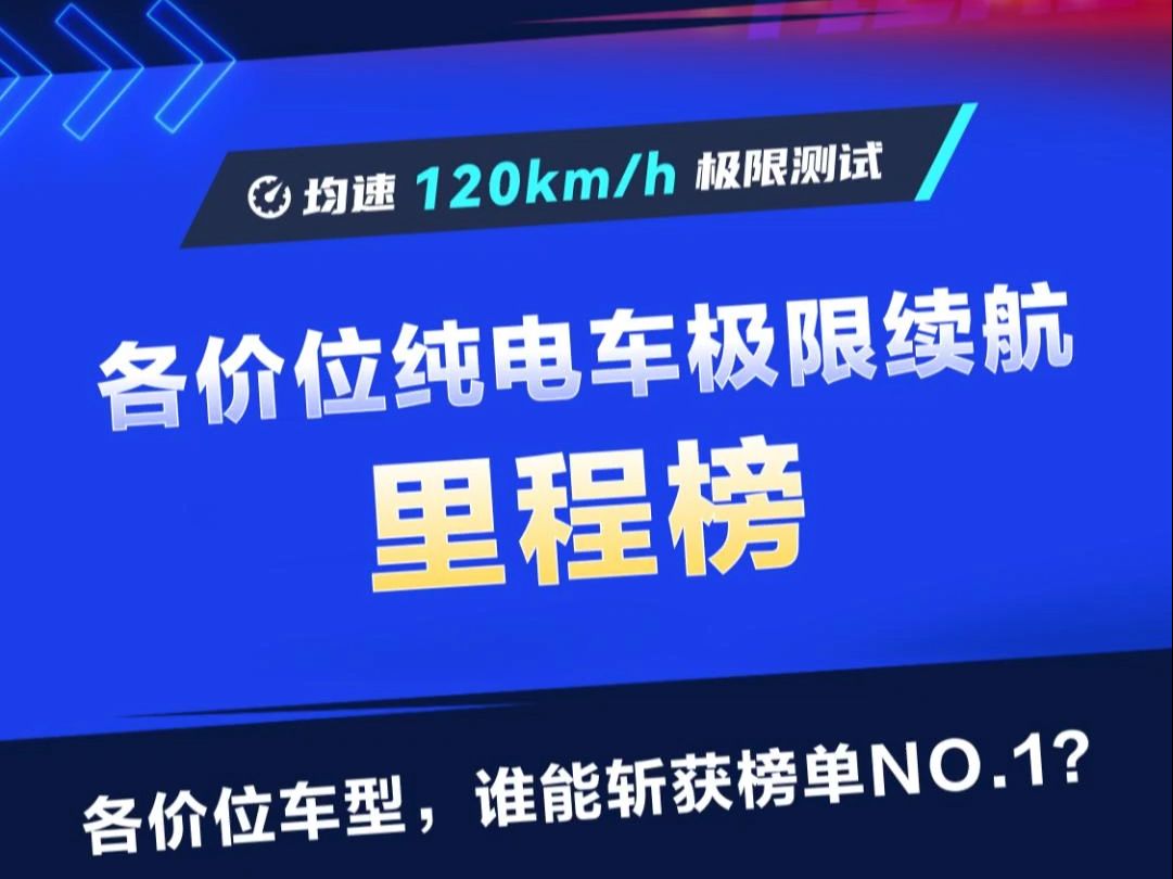 易车《新能源极限续航榜》各价位纯电&混动车极限续航里程榜公布!