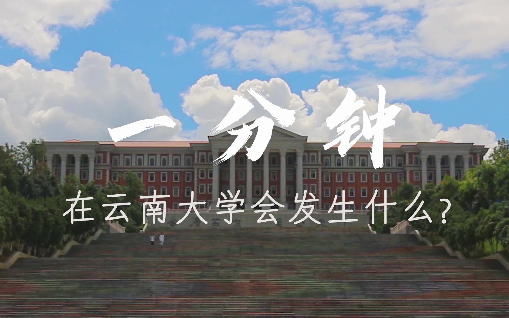 一分钟,在云南大学会发生什么 |八百年前(2020年)拍的视频 ,现在看来...