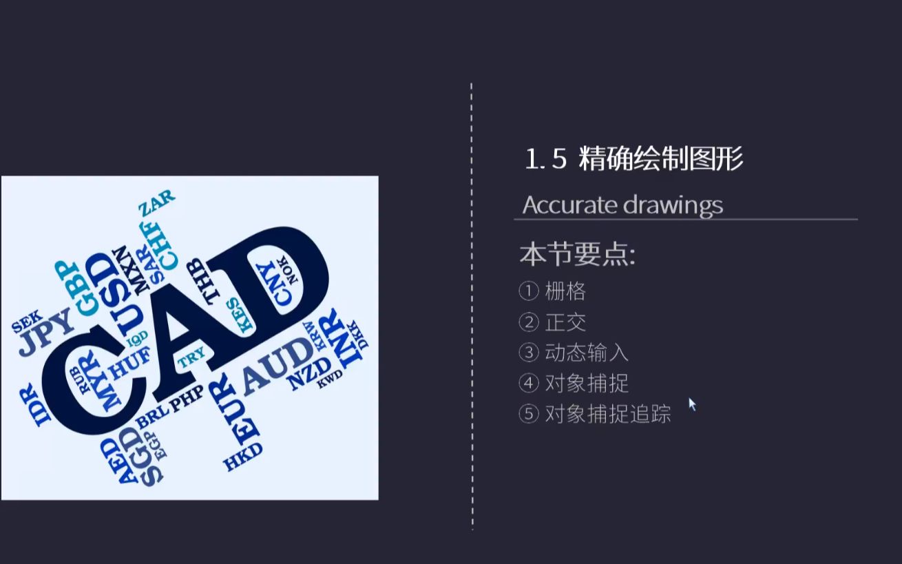 CAD从入门到精通,1.5精确绘制图形