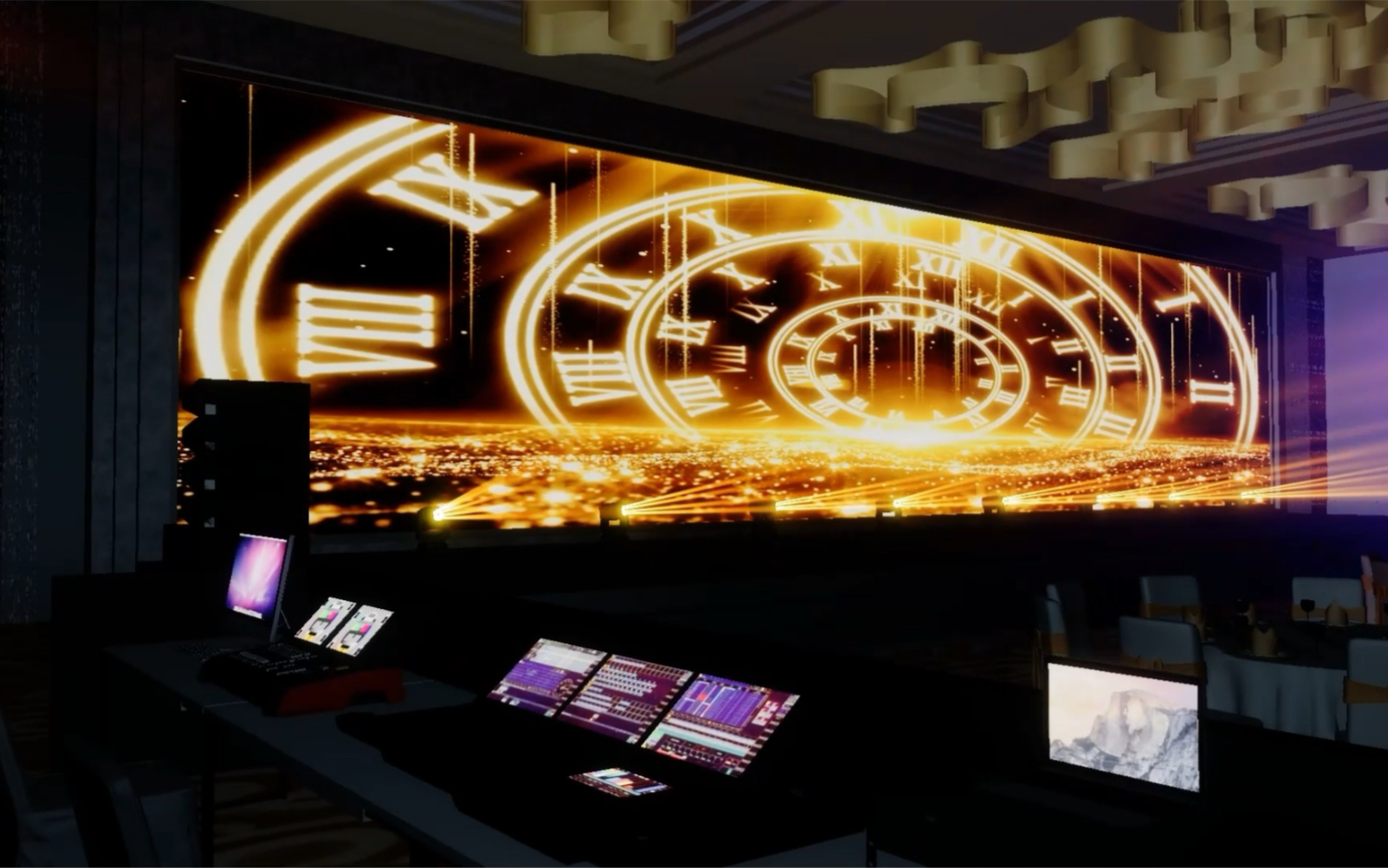 原创舞美设计、年会晚宴模拟效果视频动画、草图大师建模、L8预演,...