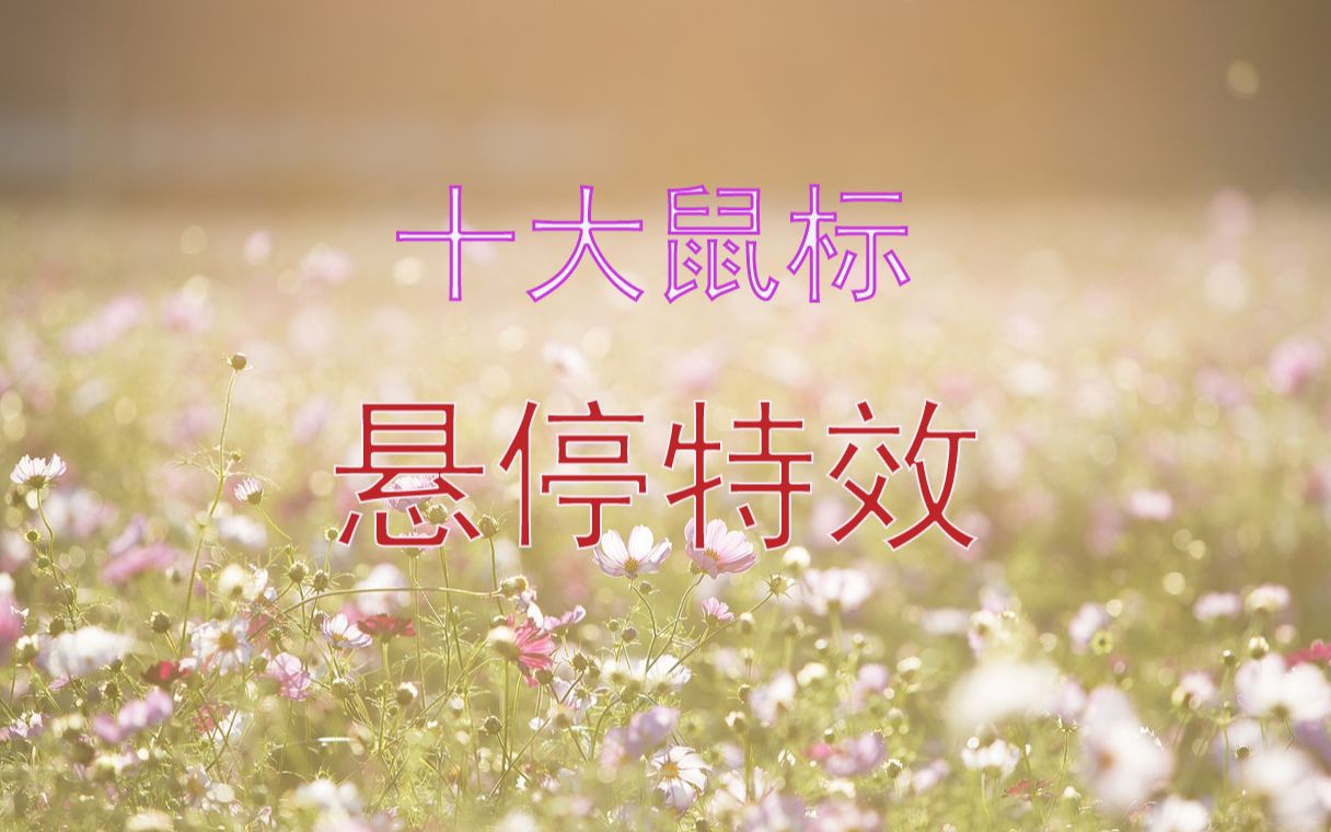 10大鼠标悬停特效