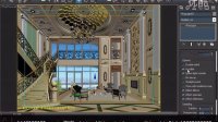 室内设计3D效果图豪华客厅灯光布置之全局天光设置教程