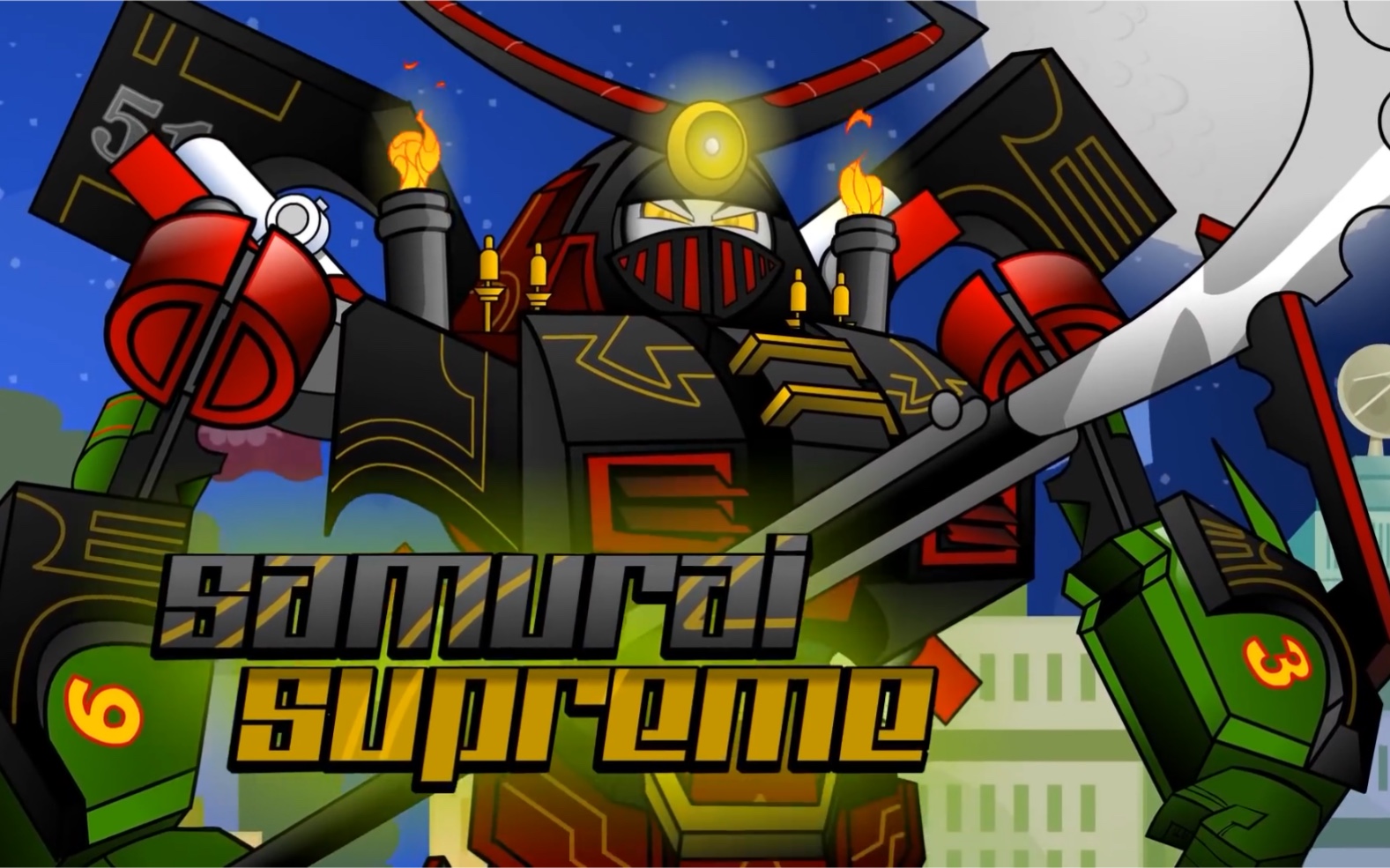 动画片《托马斯变形金刚:武士托天柱 vs 大力神》Trainsformers | Op...