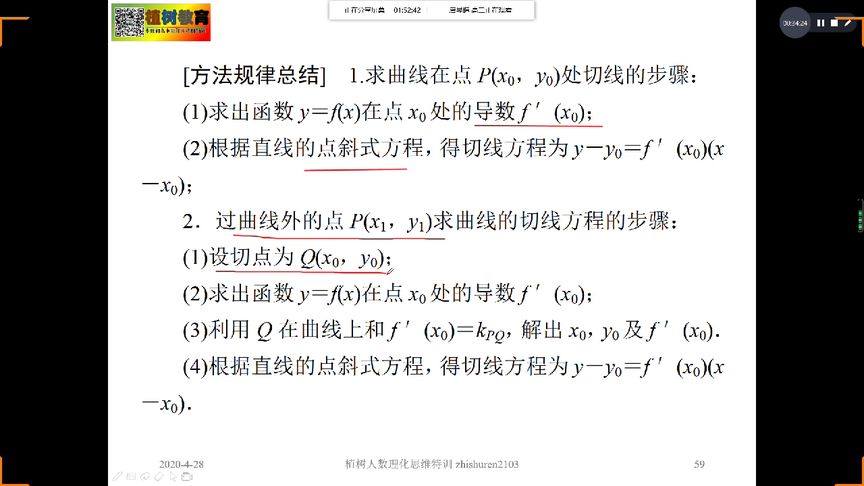 高中数学导数变化率与导数(k)的关系3