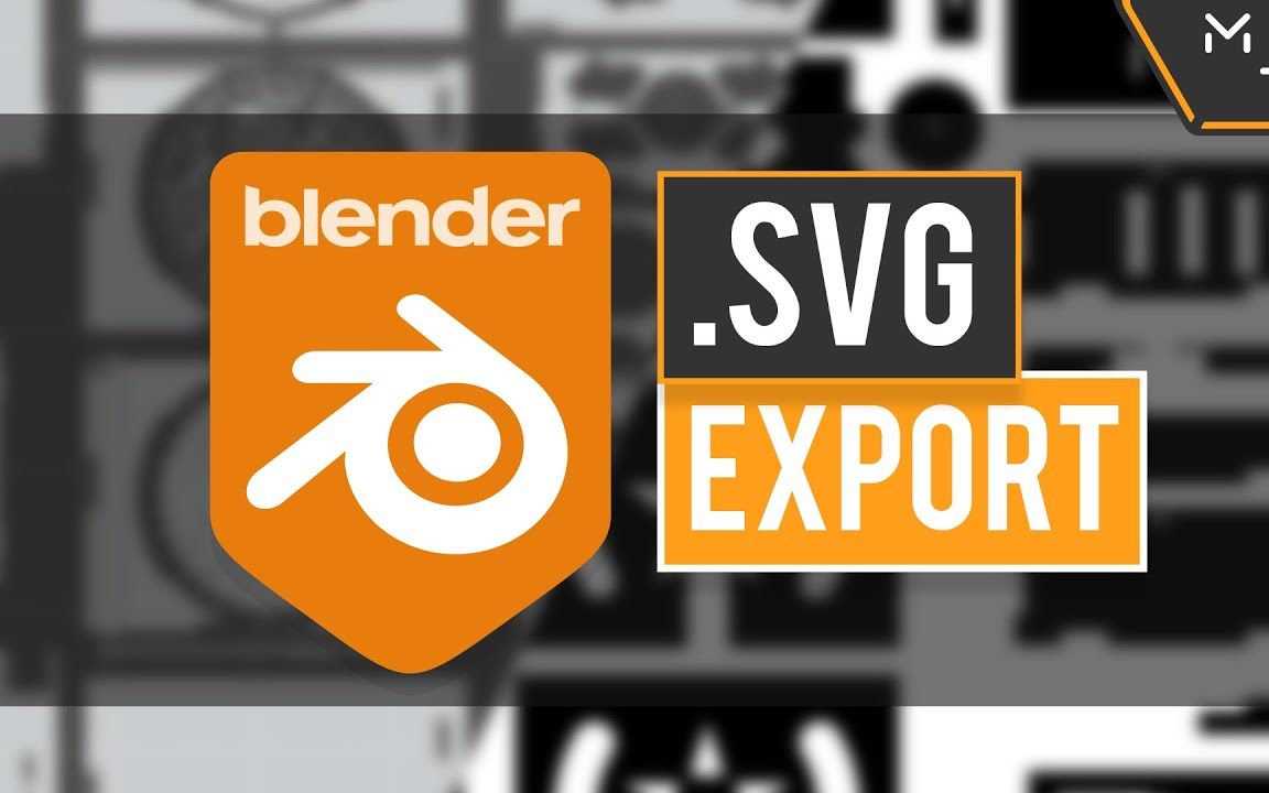 ...Outline To SVG 导出模型到精确矢量文件SVG格式 Blender 插件 教程