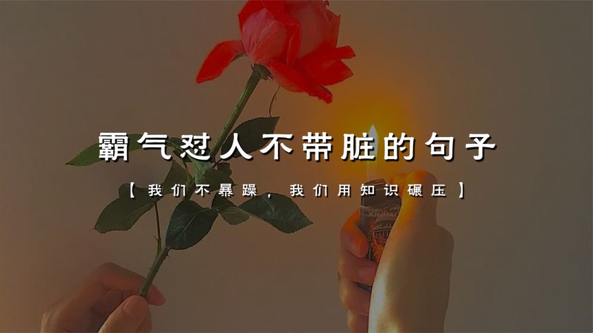 语录 | 霸气怼人不带脏的句子