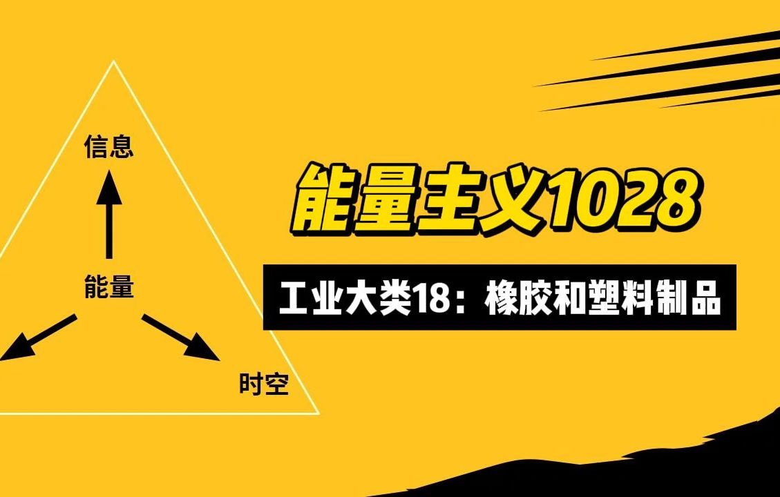 能量主义1028:工业大类18橡胶和塑料制品的制造