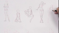 超详细新手入门基础教程手把手教你如何画好人体--方块体的透视