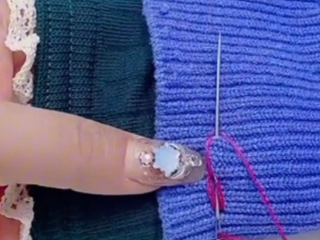 隐形缝补针法小技巧