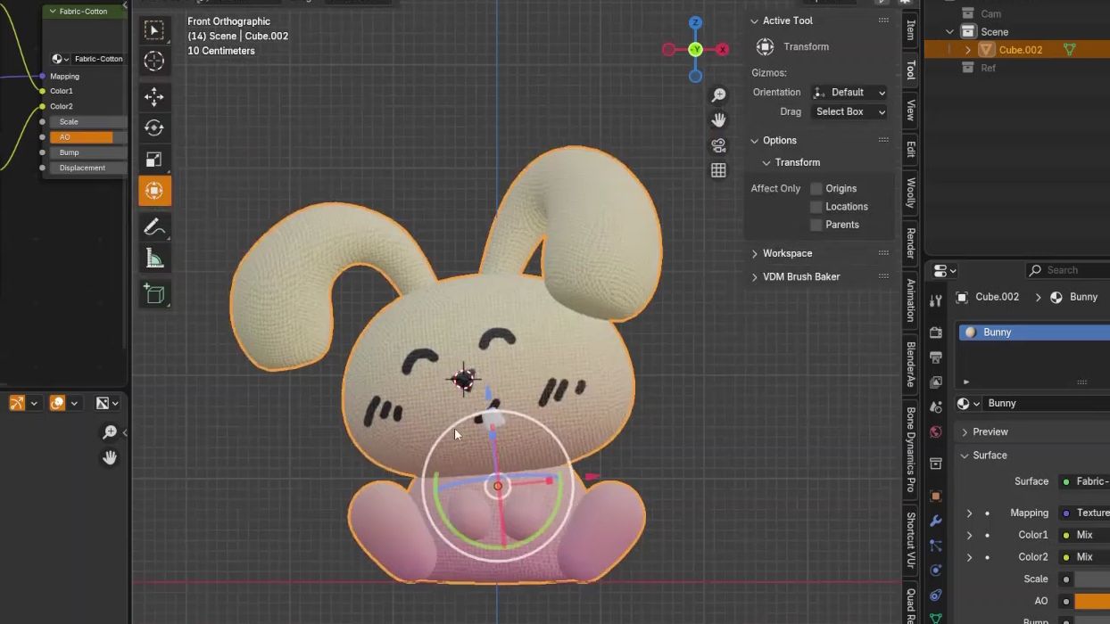 可爱的兔子 - 初学者的 Blender 角色建模