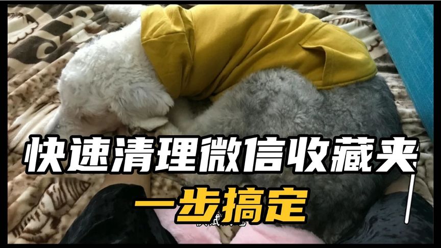 微信收藏夹如何快速清理 一步搞定。