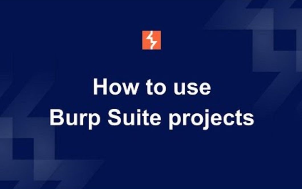 【转载】如何使用Burp Suite项目