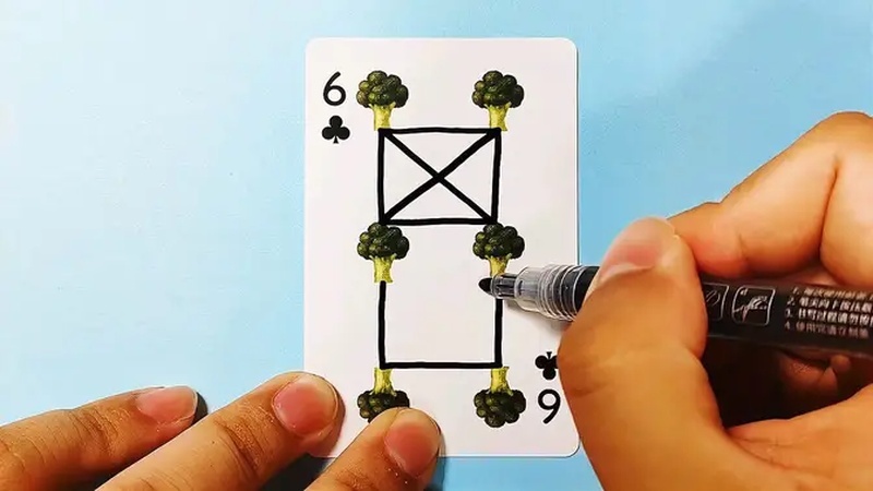 卡牌里画几何图案