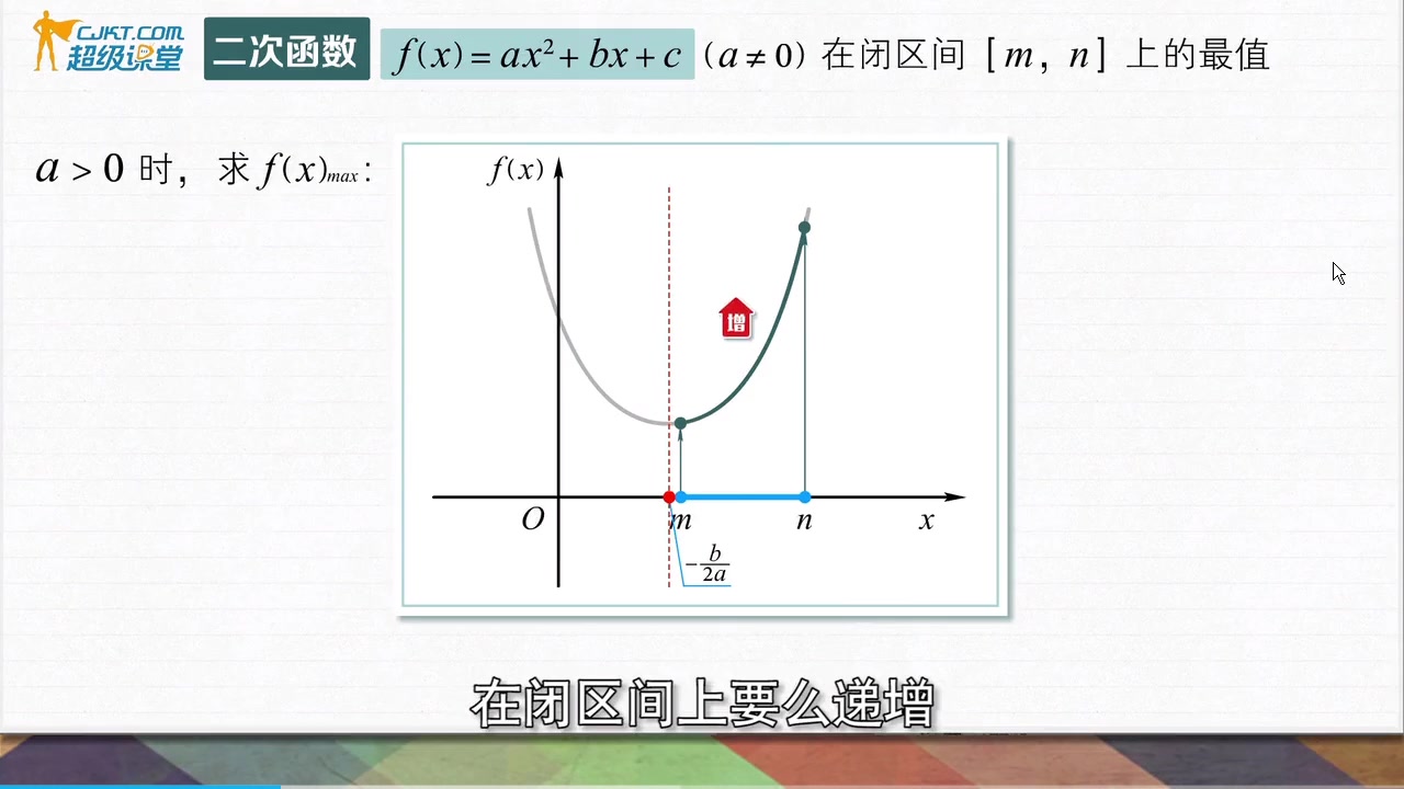 12504二次函数在闭区间上的值域