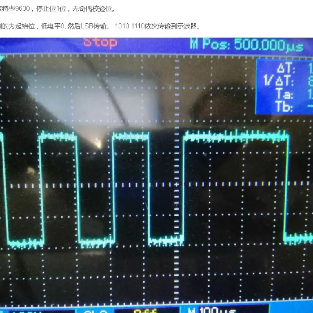 第五次学习串口通信,晋级学习波形。在考虑要不要买个品牌的示波器。