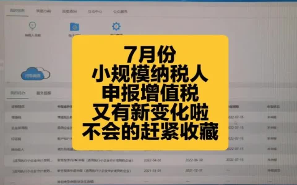 ߔ�会计实操:小规模纳税人申报完整流程