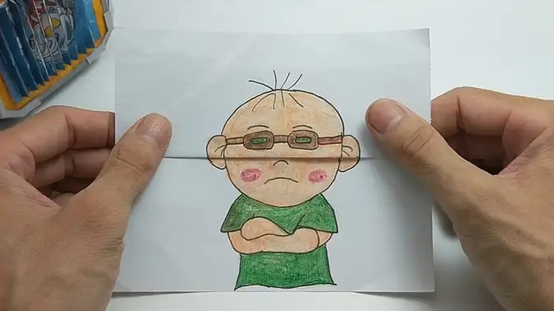 一款手绘大耳朵图图搞笑卡通画,趣味展开太搞笑