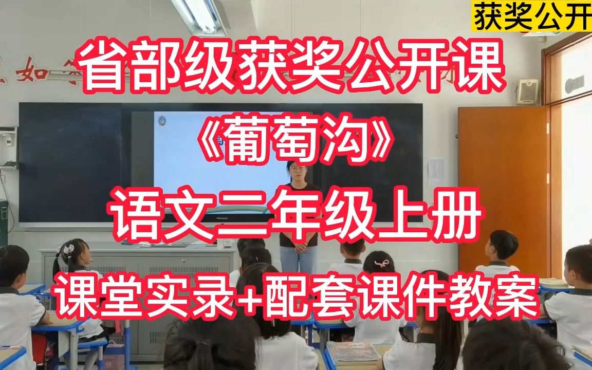 ...教师获奖优质公开课 比赛课课堂实录(有PPT教案)小学语文二年级上册