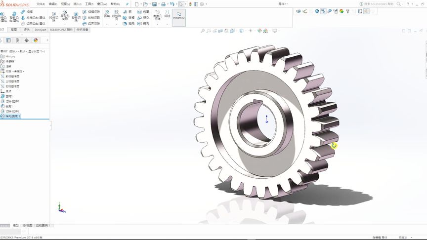 solidworks建模实例----直齿轮画法