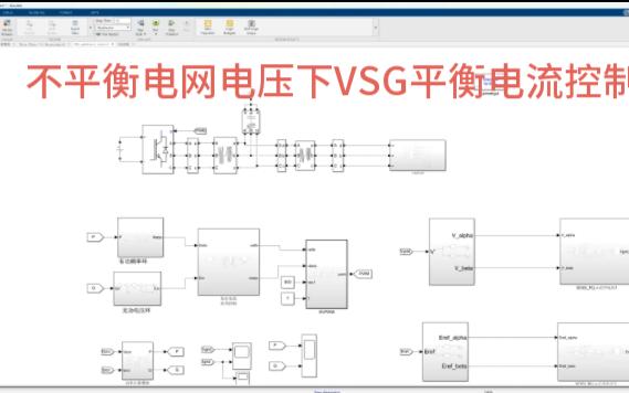 不平衡电网电压下VSG平衡电流控制