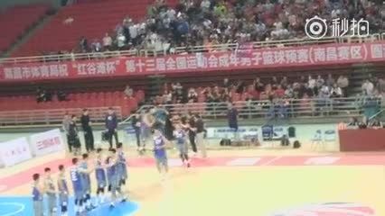 全运会辽宁VS湖北,赛前出场介绍,郭艾伦