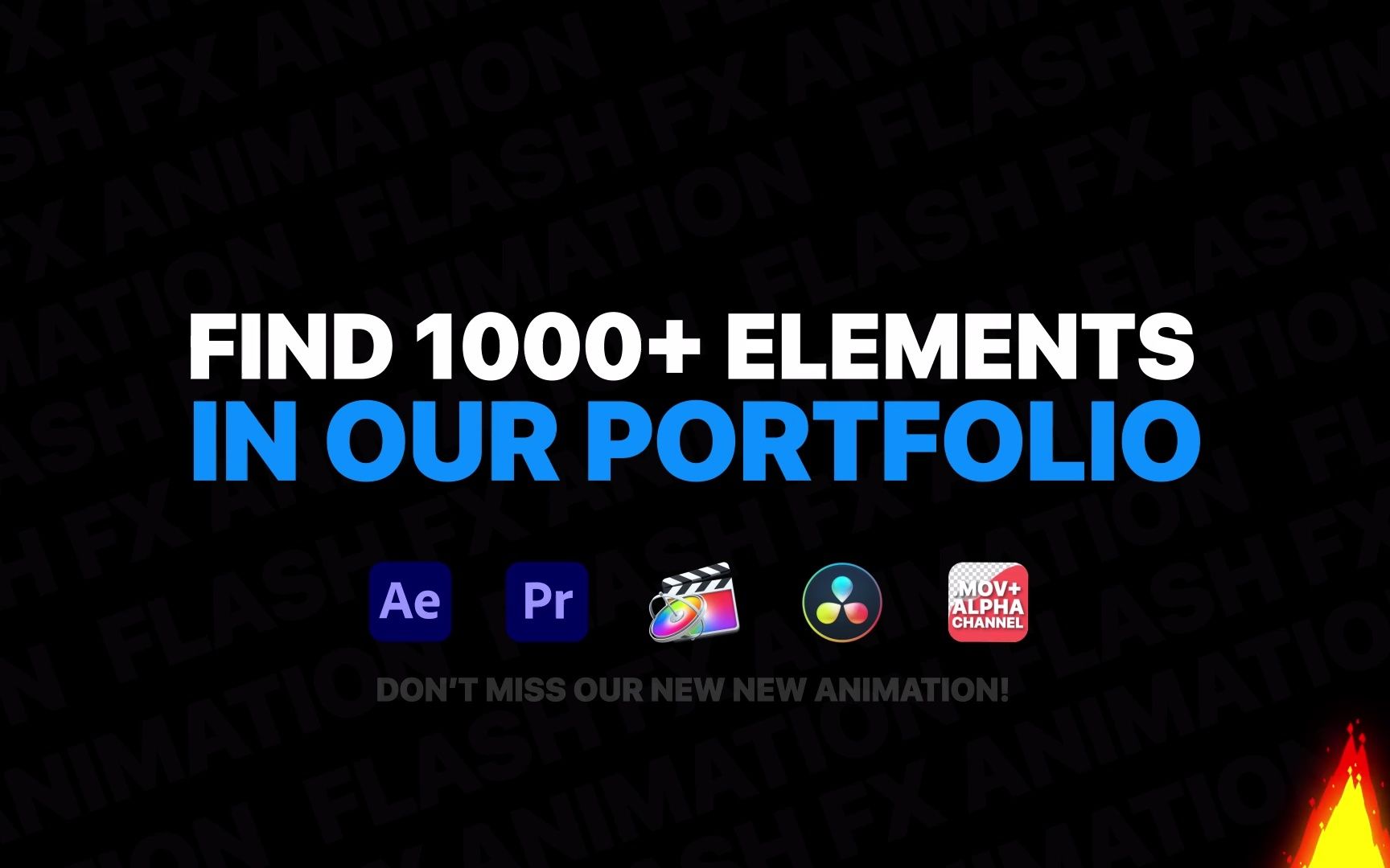 AE模板免费下载:动漫爆炸元素特效AE模版