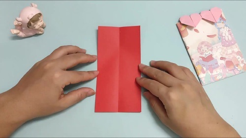 书签制作教程,用一张长方形纸,就能折出双爱心书签,简单易学