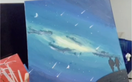#一看就会 入门级丙烯颜料画【星空】
