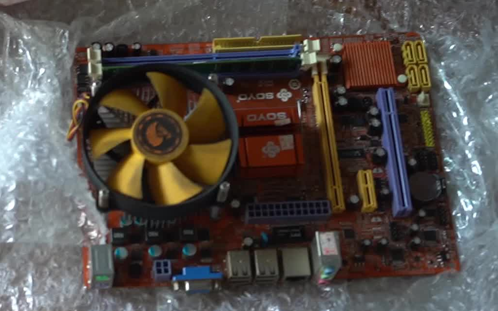 【开箱】捡垃圾,梅捷g41主板,9600gso显卡,e3200(4.15),及小米插座...