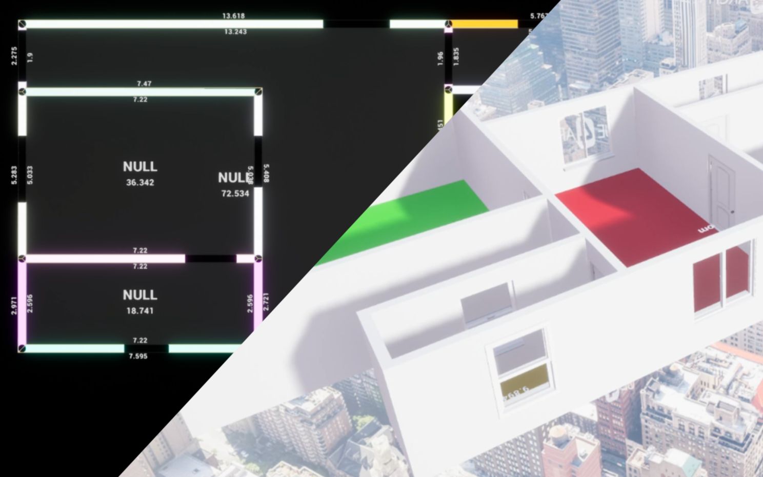 UE4 家装系统程序化墙体生成功能