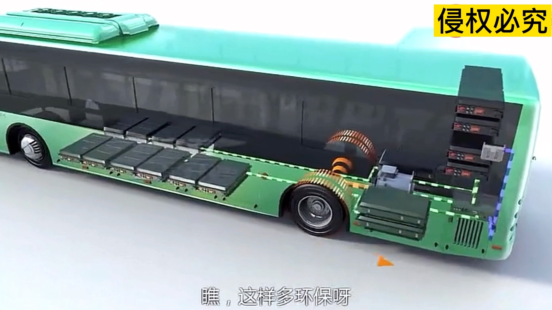 我保证你没看过纯电动公交车工作原理及能量回收系统!今天满足你的...