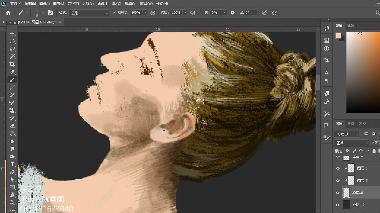 原创绘画板绘芭蕾舞者002