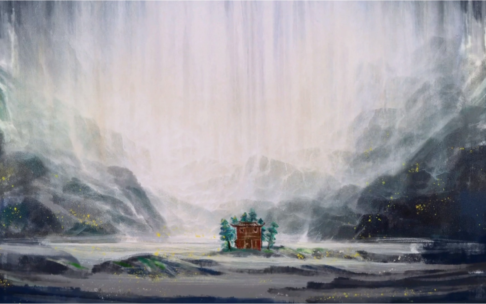 【《山巡》动画毕设】传媒与设计艺术学院2017届毕业设计岩彩风格...