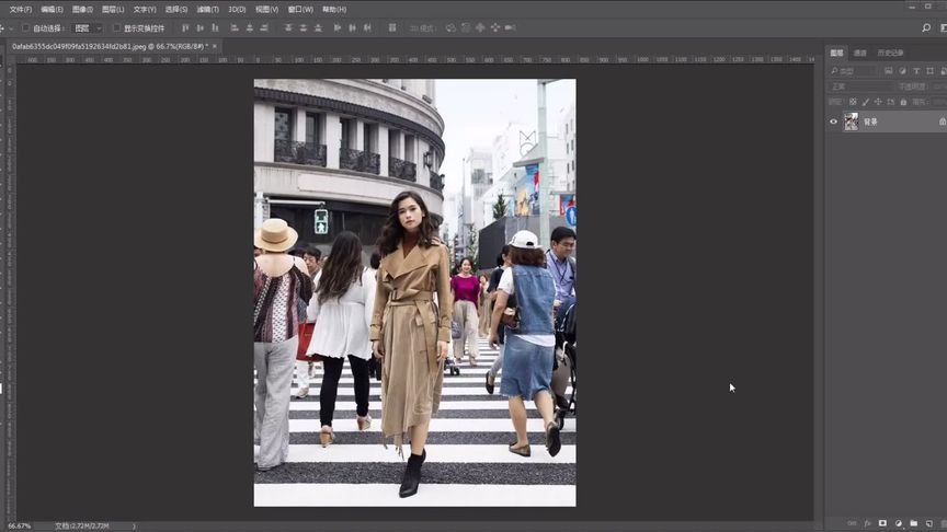 ps小技巧:快速虚化图片背景!
