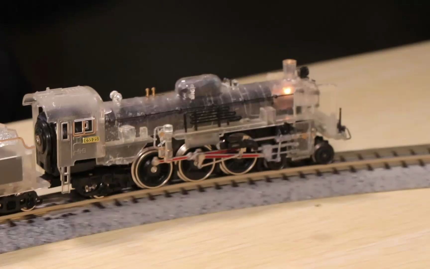 【N比例】透明外壳C57!能看到内部构造的火车模型