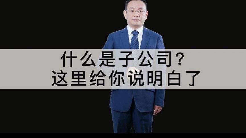 什么叫子公司?这里给你说明白了