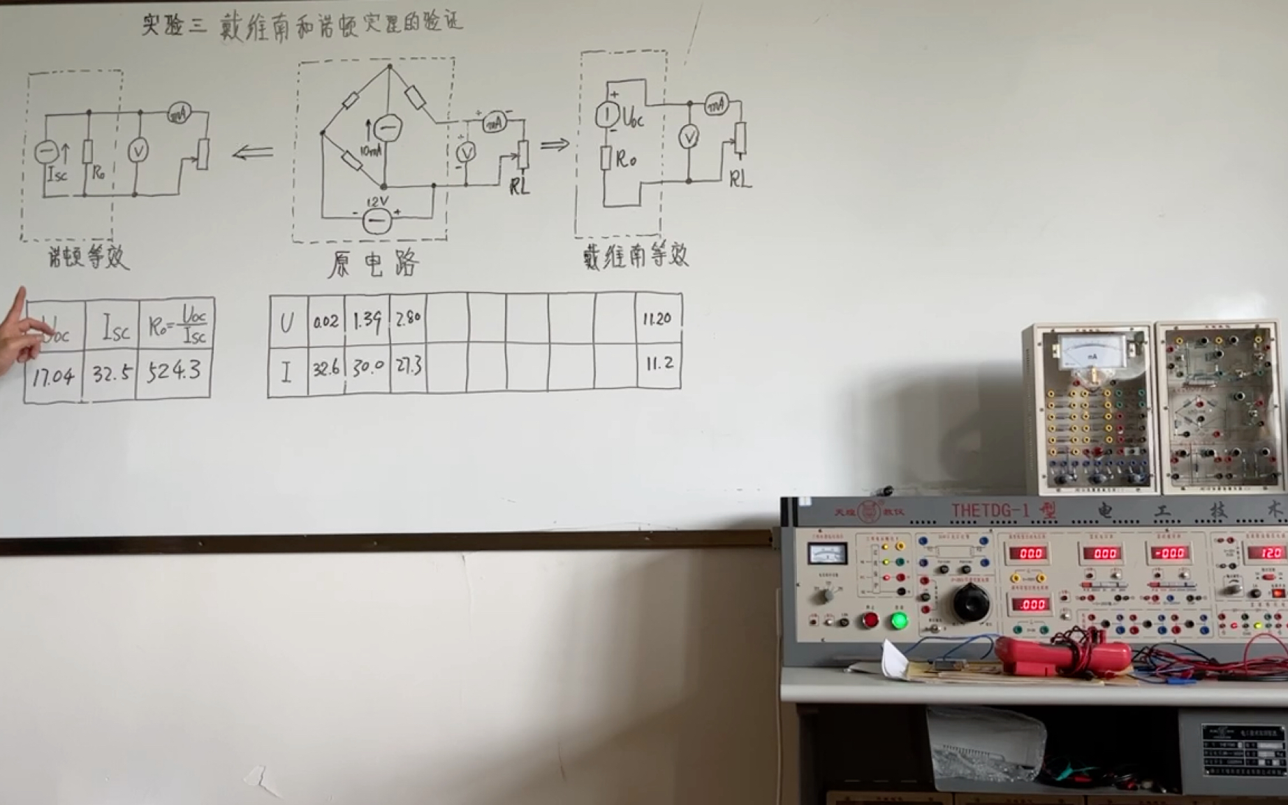 戴维宁定理和诺顿定理的验证(课题实验版)
