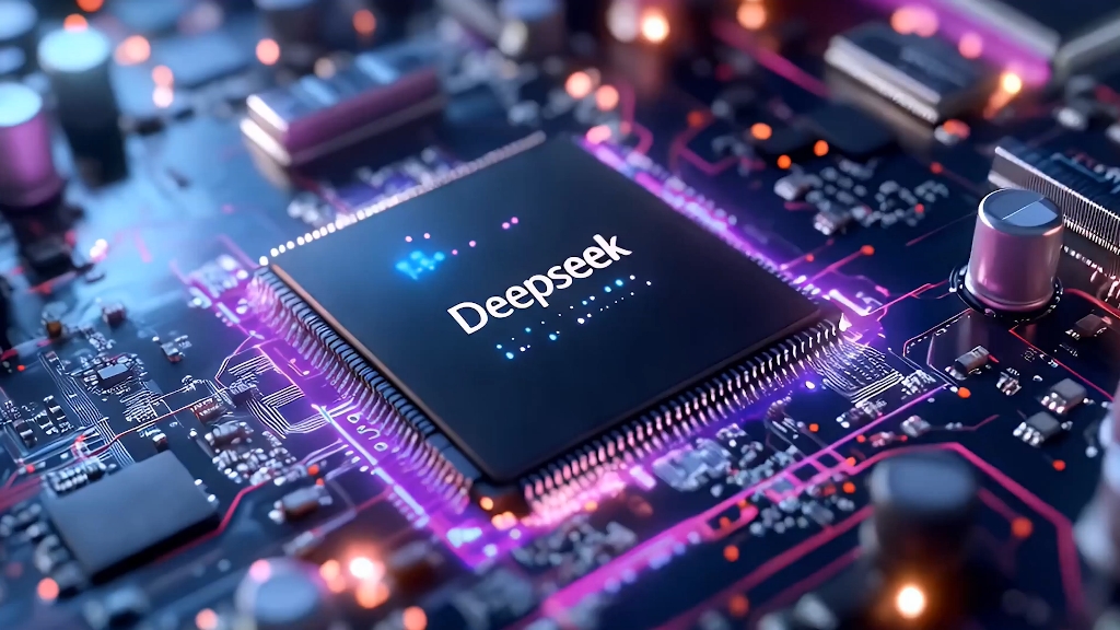 人工智能deepseek应用场景智能机器人AI芯片未来科技4k视频素材